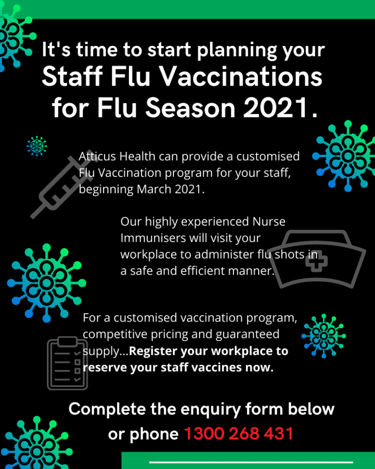 Staff Flu Vaccinations 2021 - Atticus Health
